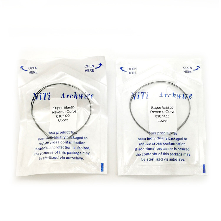 Orthodontic Super Elastic Reverse Curve Round Rectangular Wire / Dental ...