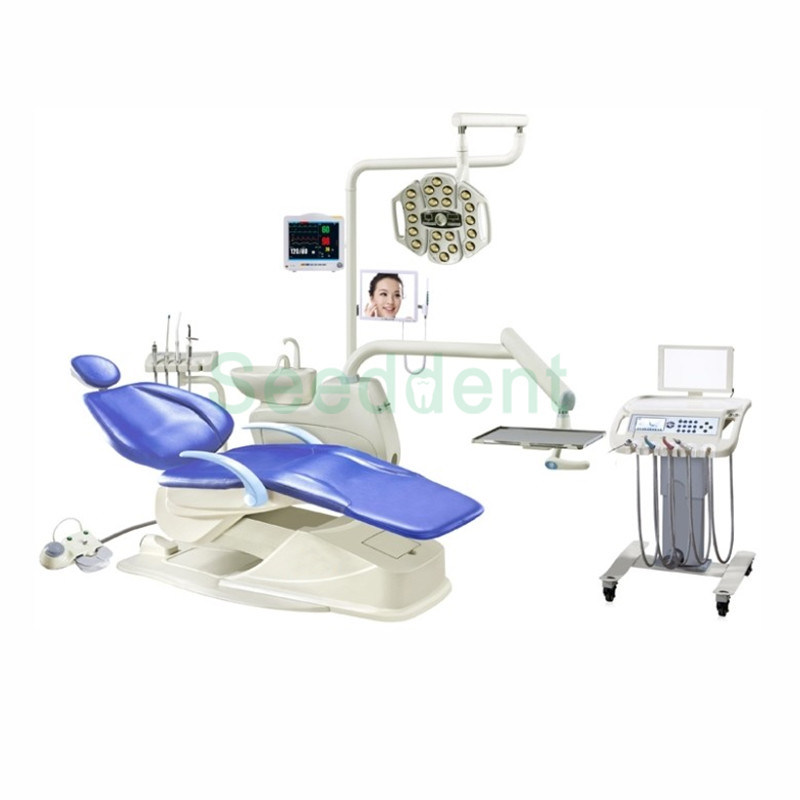 LED Implant Surgery Light Mobile Instrument Tray Dental Chair Set ...