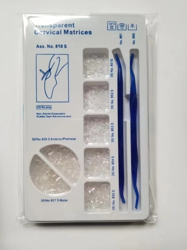 Dental Anatomically Shaped Transparent Cervical Matrix Assorted Kit 275 ...