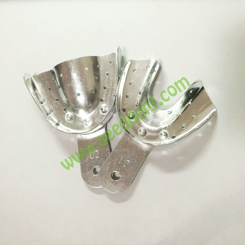 Aluminum Dental Impression Tray with holes L / M / S /Side Teeth ...