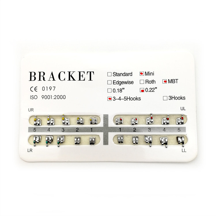 Dental Roth metal card / MBT / Edgewise Metal Bracket Card Packing ...