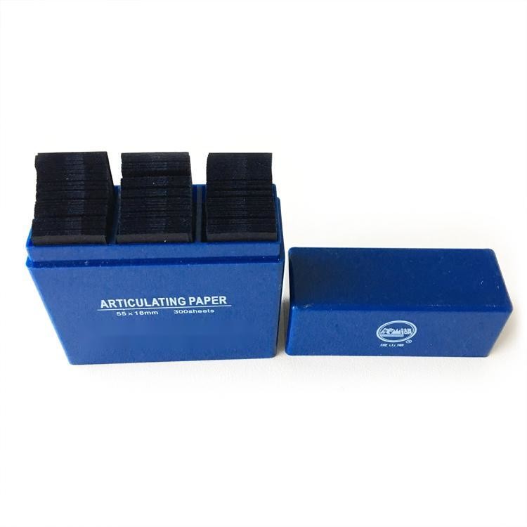 Dental Straight Type Blue Or Red Articulating Paper 55*18mm 300 Sheets ...