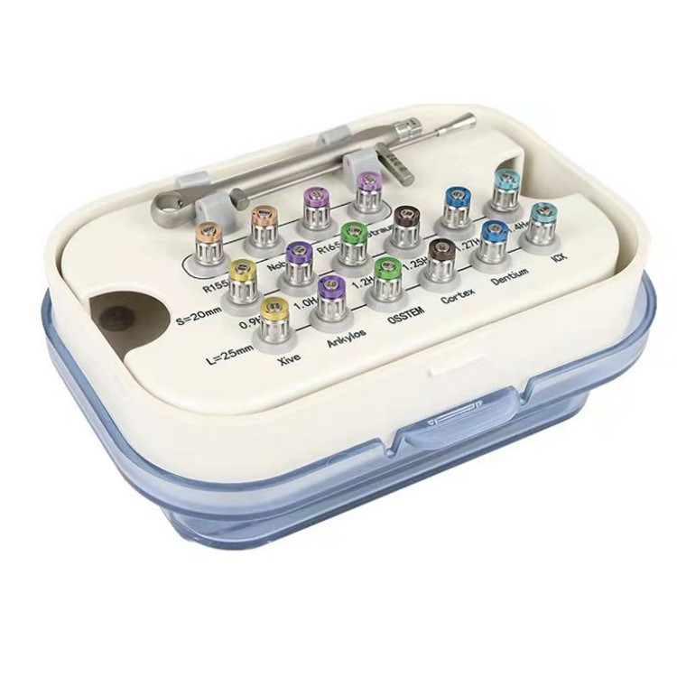 Dental implant screw driver prosthetic kit for hand use 16pcs/kit