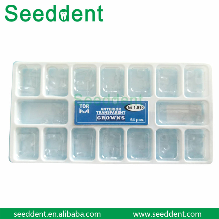 Dental Anterior Transparent Crowns for Adult No.1.910 64pcs / Kit