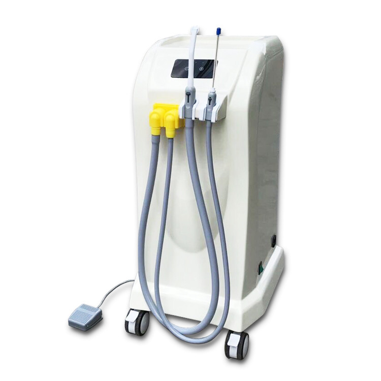 Portable Dental Mobile Suction Unit / dental Vacuum compressor Power ...